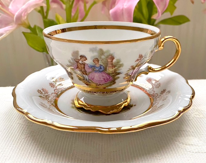 Rococo Angel and Pink Rose Tea Set - Etsy