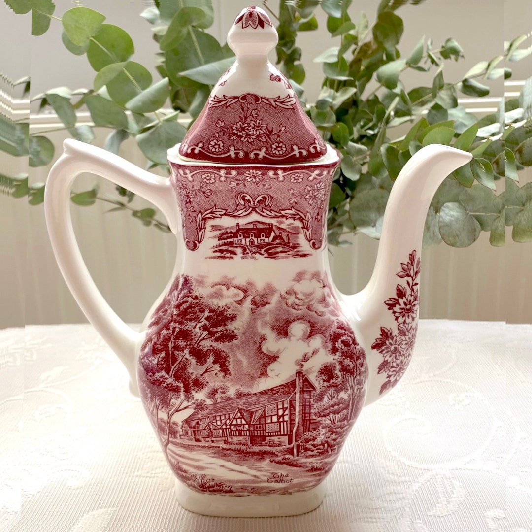 Grindley Staffordshire England Lidded Tea/coffee Pot. English Country ...