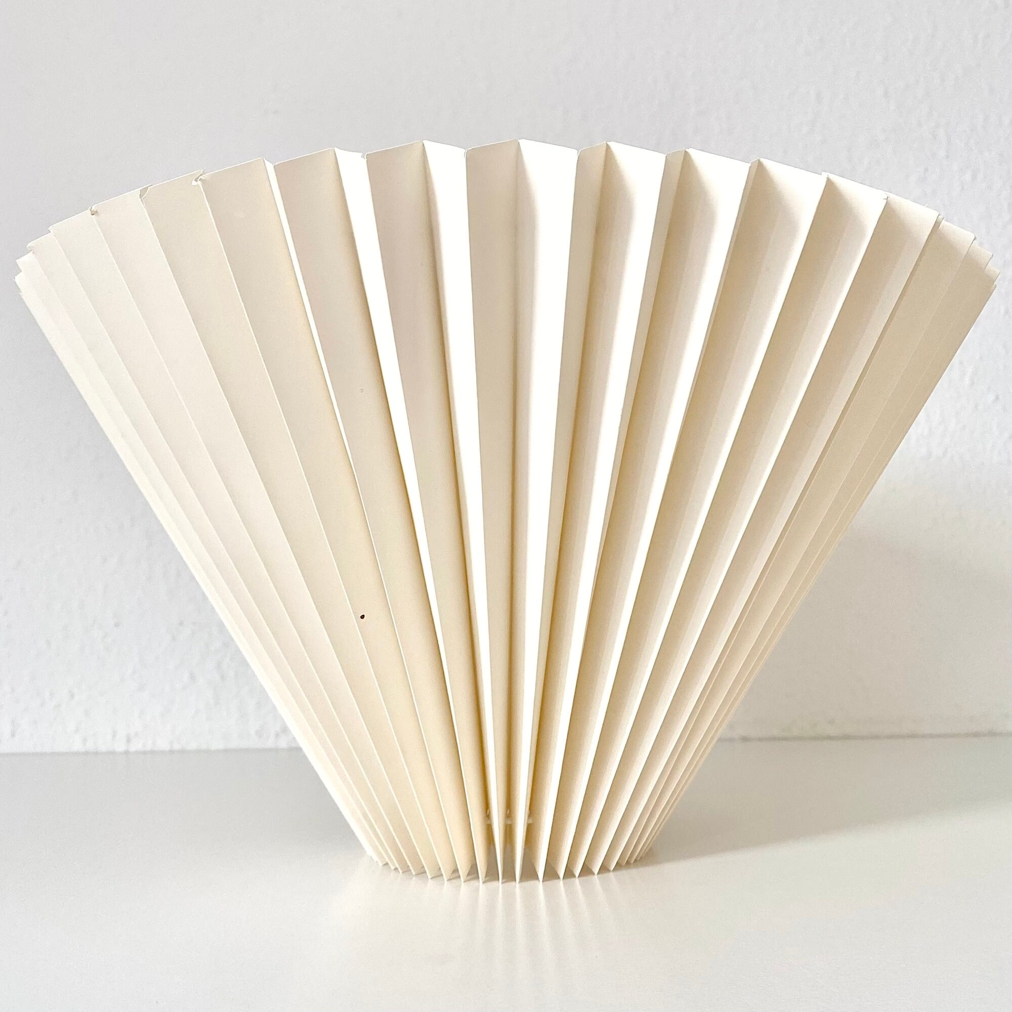 Nordic Pleated plisse Non Fabric off White Lamp - Etsy