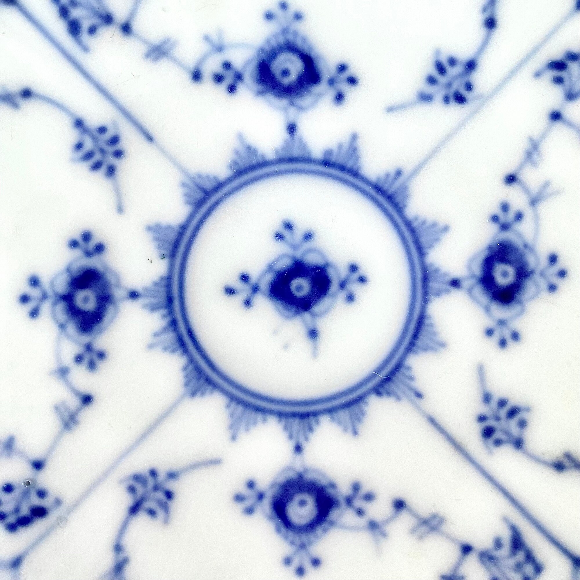 Extremely Rare Hot Plate Coaster Tea Tile. No. 452 Blue Fluted - Etsy