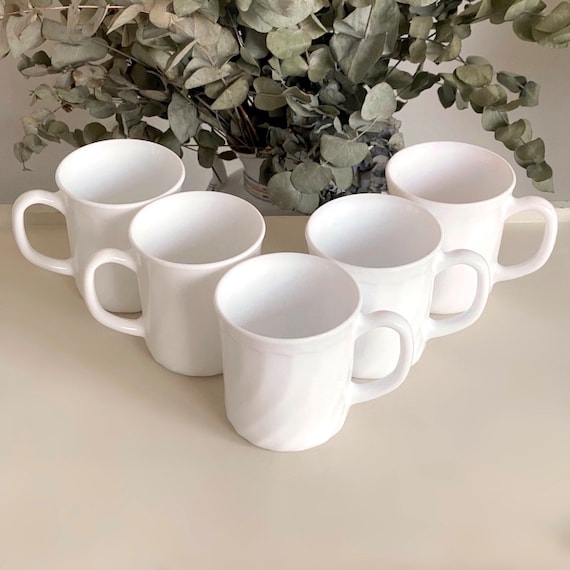 Thick white coffee mugs store