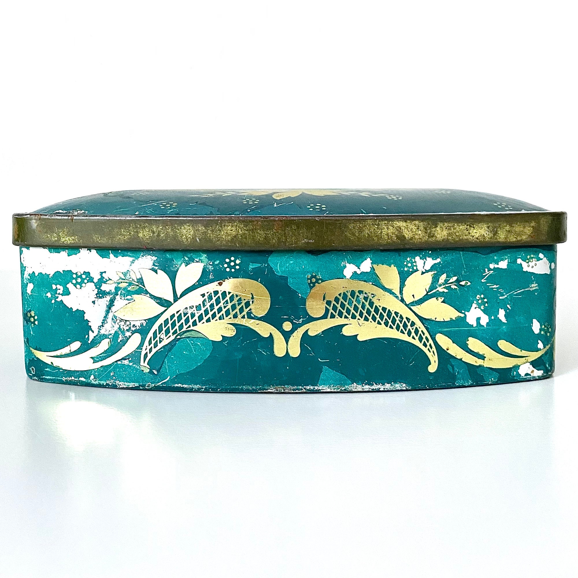 Square Crown Bisca Biscuit Tin With Romantic Natural Scenery - Etsy