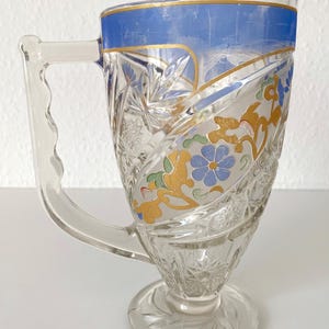 Lemonade Pitcher Antique Art Deco Beautiful Floral Impressions. Hand ...