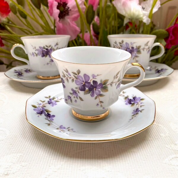 Violet Tea Cup - Etsy