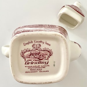 Grindley Staffordshire England Lidded Tea/coffee Pot. English Country ...