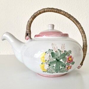 Hand-painted Nordic Botanical Tea Pot: Hedebo Keramik Pottery With ...