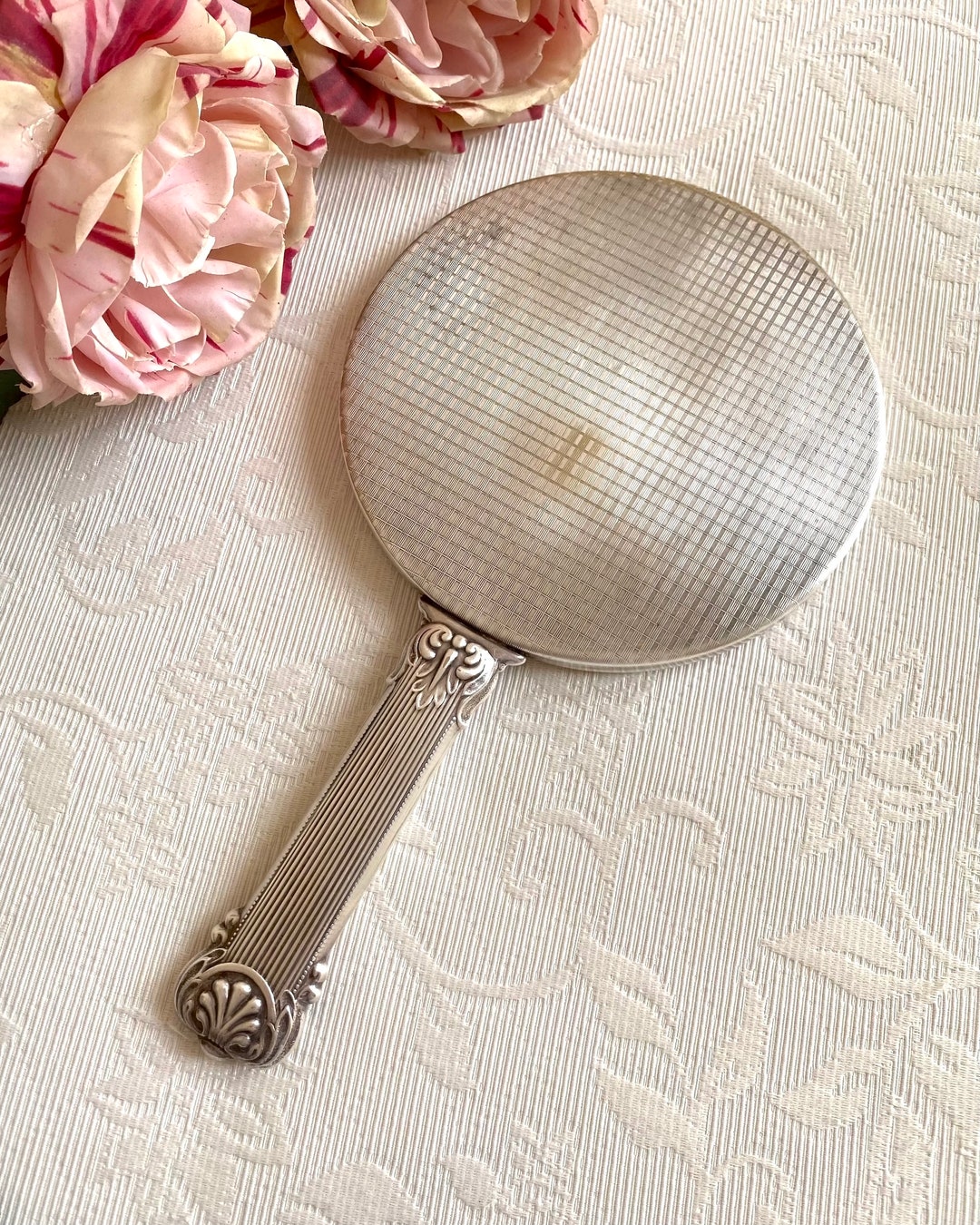 Silver Plated Hand Mirror