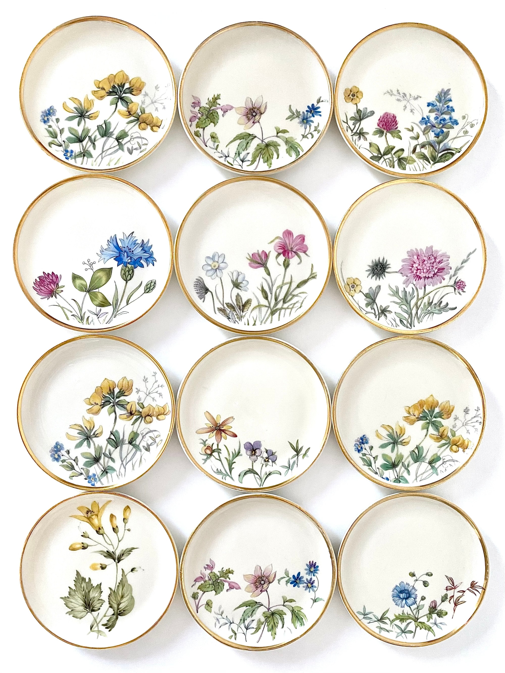 Petite Round Tray Plate With Beautiful Assorted Wild Flower - Etsy