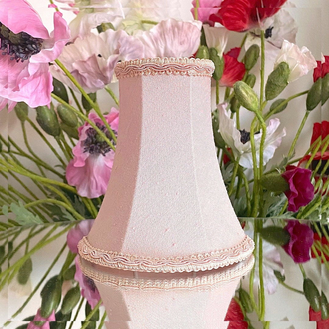 Pastel Pink Parisian Chic Lamp Shade: French Vintage Clip-on - Etsy