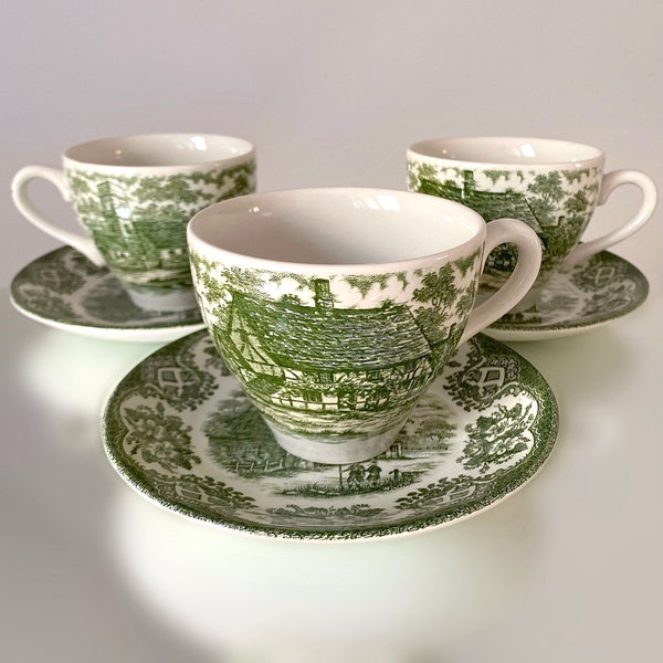 Antique English Ironstone Cup and Saucer - Etsy UK