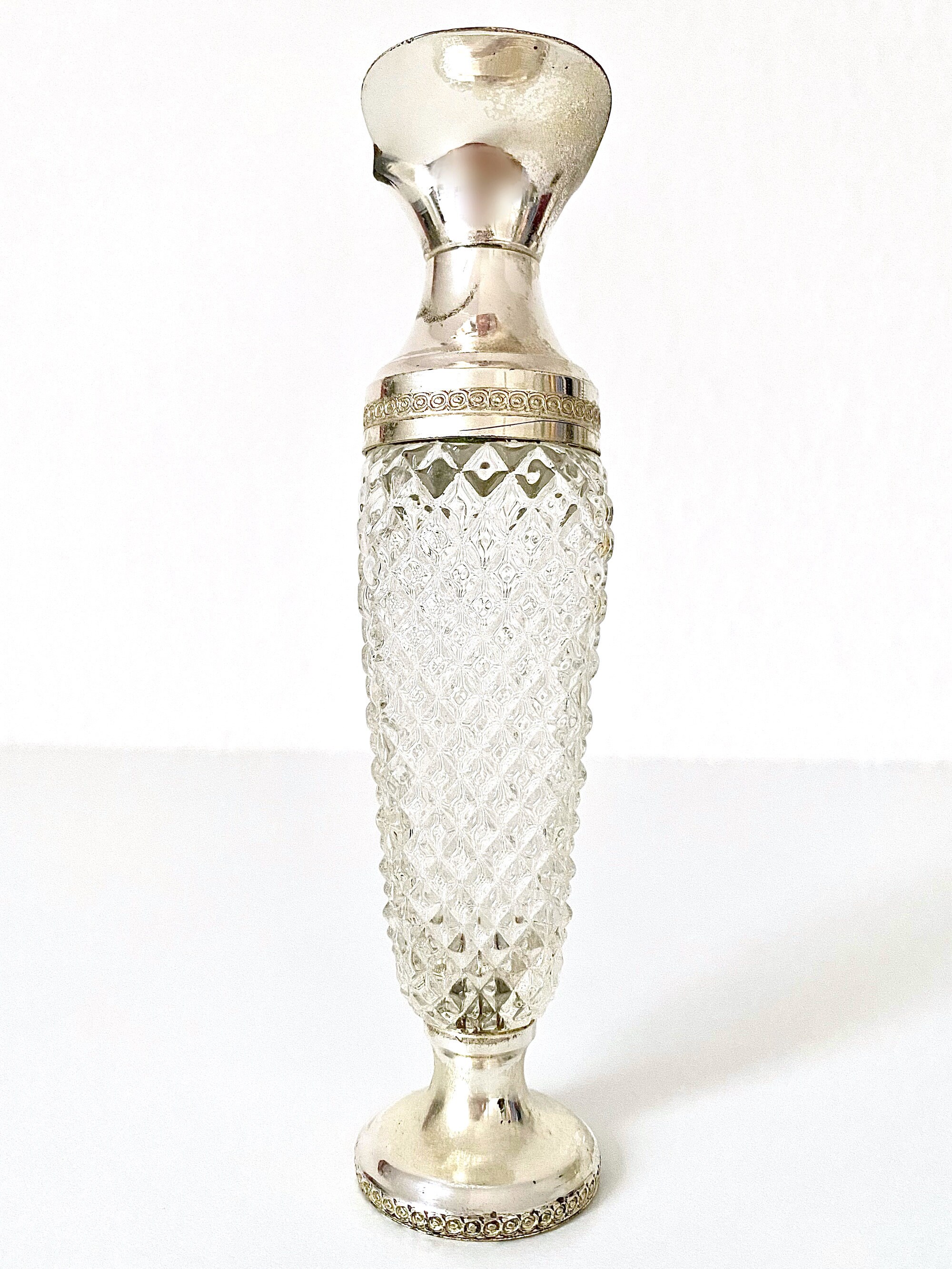 Italian Petite Decanter. Textured Diamond Glass Pattern. F. - Etsy