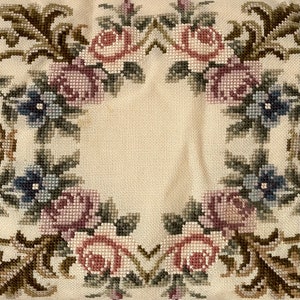 Nouveau Rococo Pastel Pink Roses and Pastel Blue Forget Me Not Flowers ...