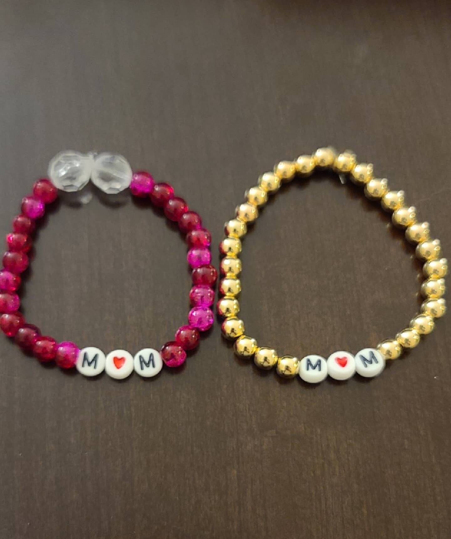 Pulseras con cuentas de mamá / Día de la madre - Etsy España