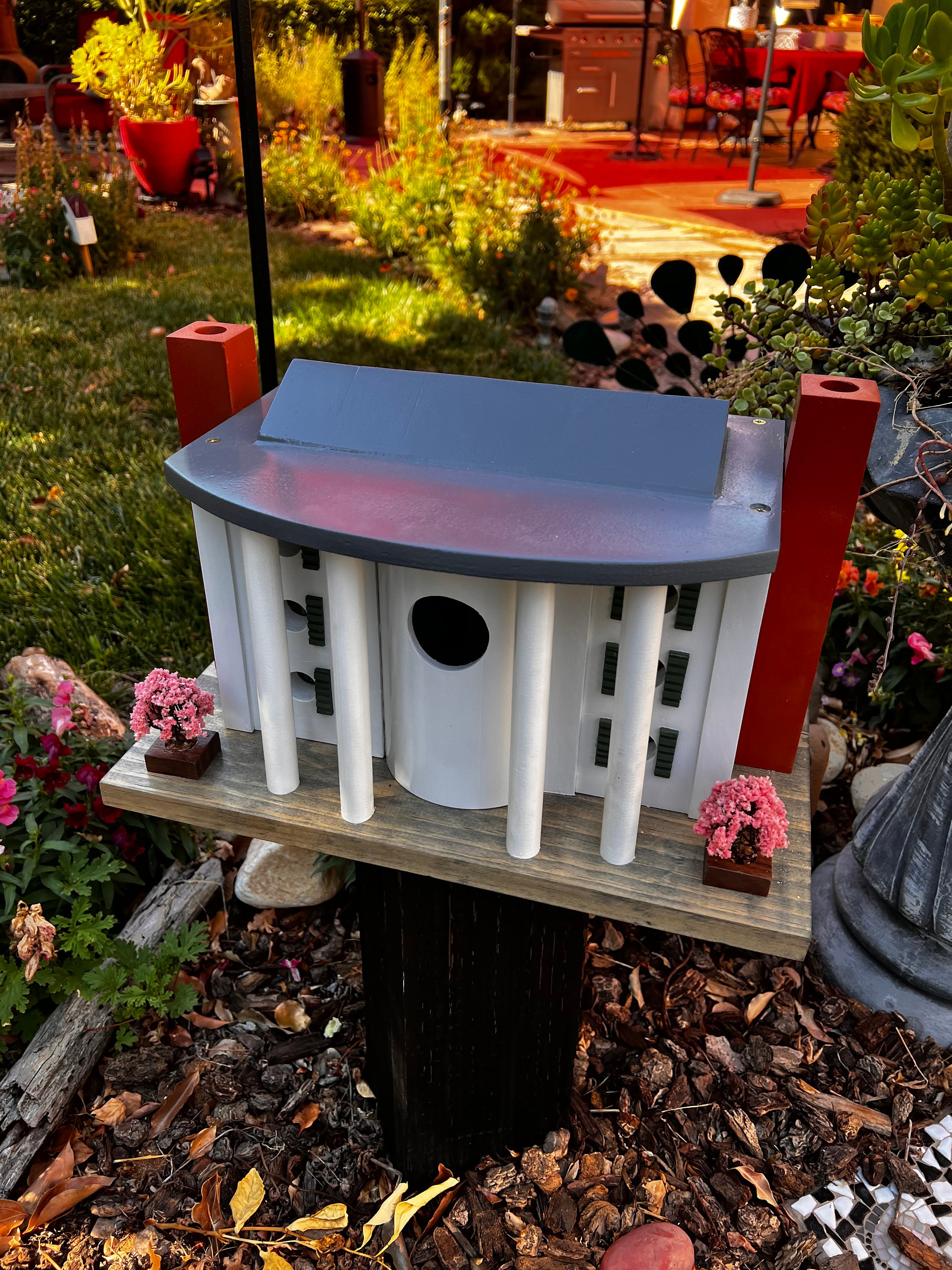 Colonial Style Birdhouse Unique Bird House Handmade charlotte ...