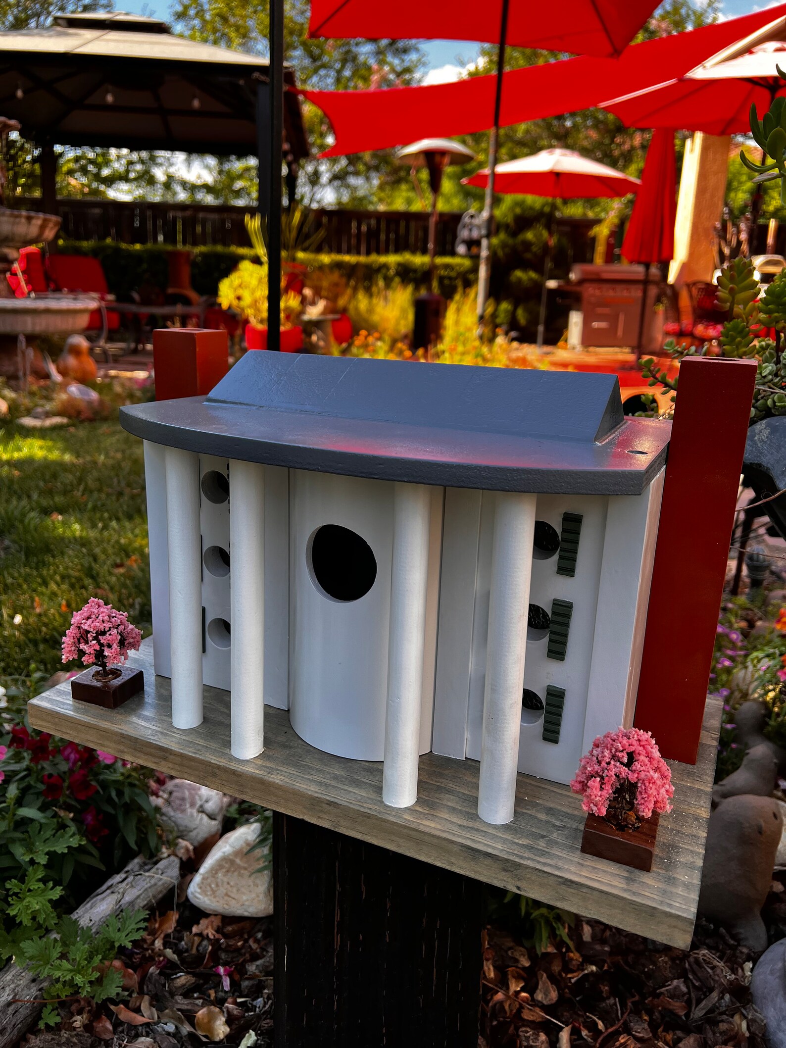 Colonial Style Birdhouse Unique Bird House Handmade - Etsy
