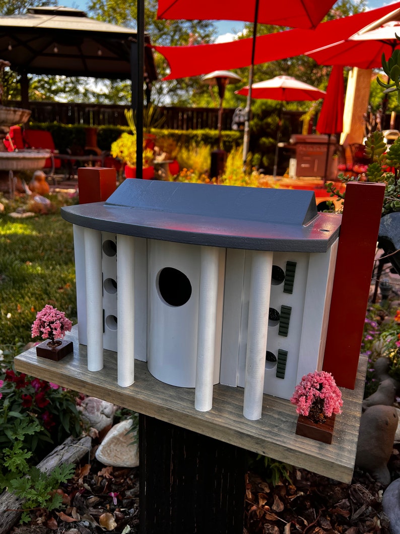 Colonial Style Birdhouse Unique Bird House Handmade charlotte ...
