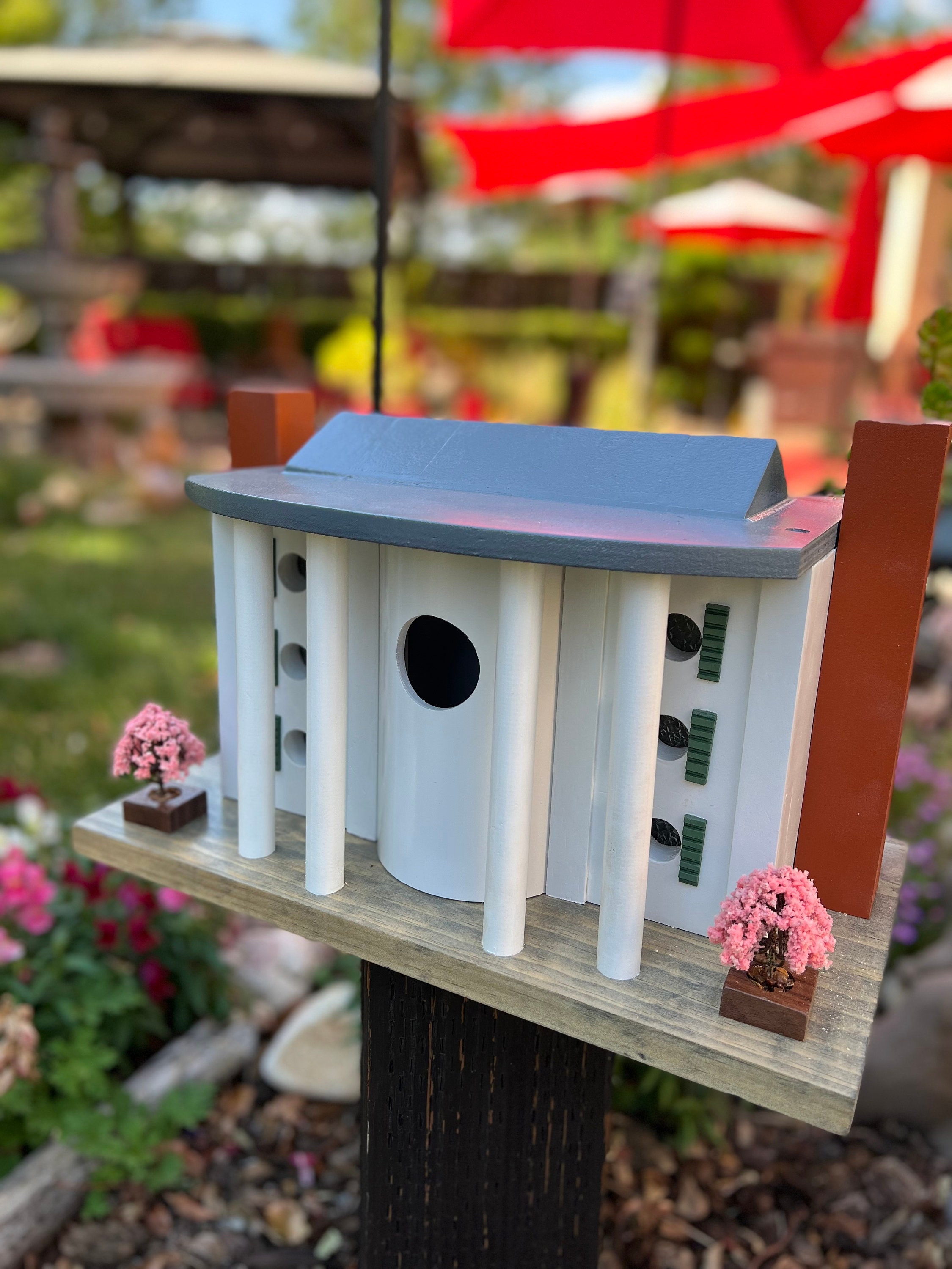Colonial Style Birdhouse Unique Bird House Handmade charlotte ...
