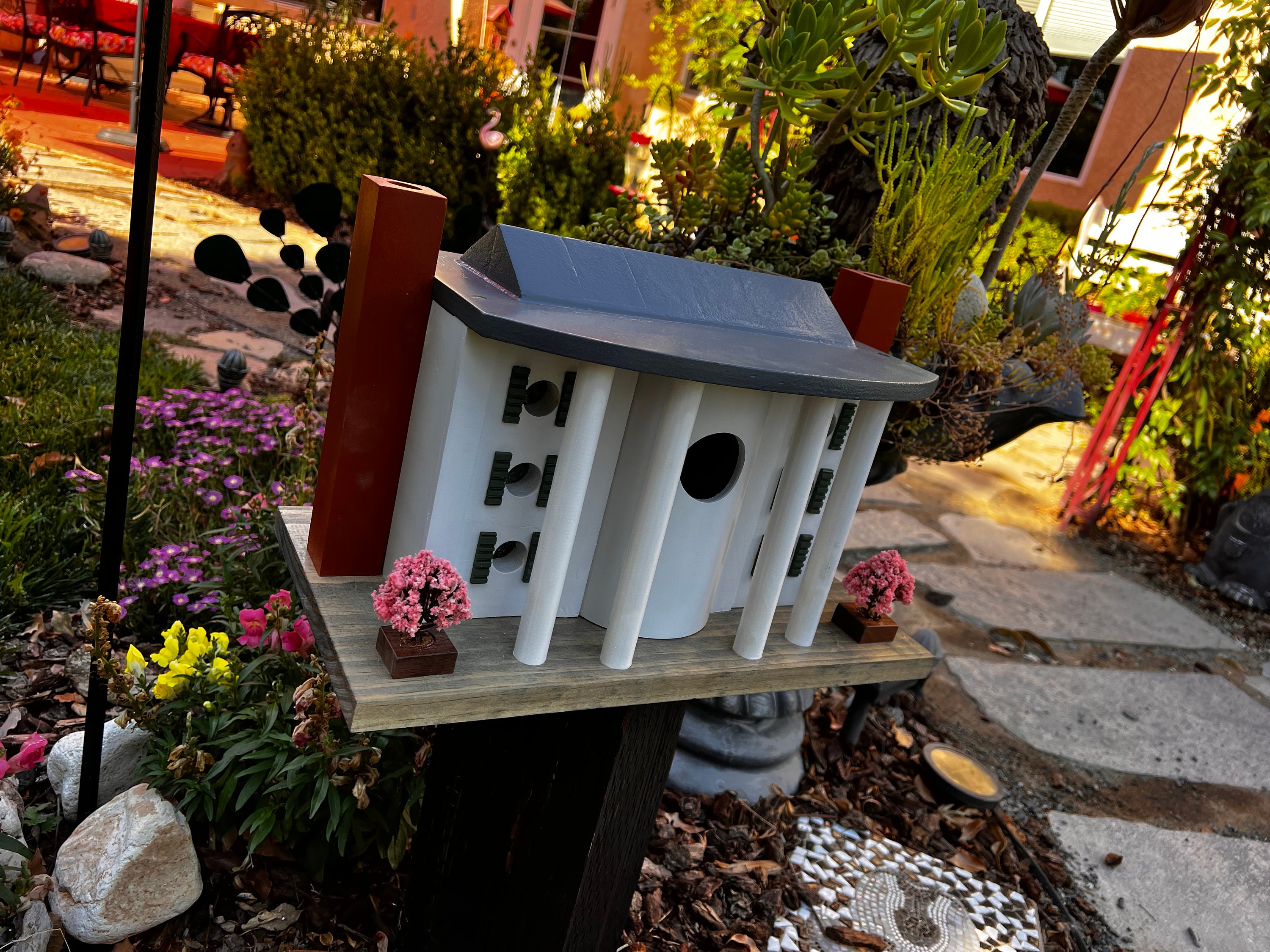 Colonial Style Birdhouse Unique Bird House Handmade charlotte ...