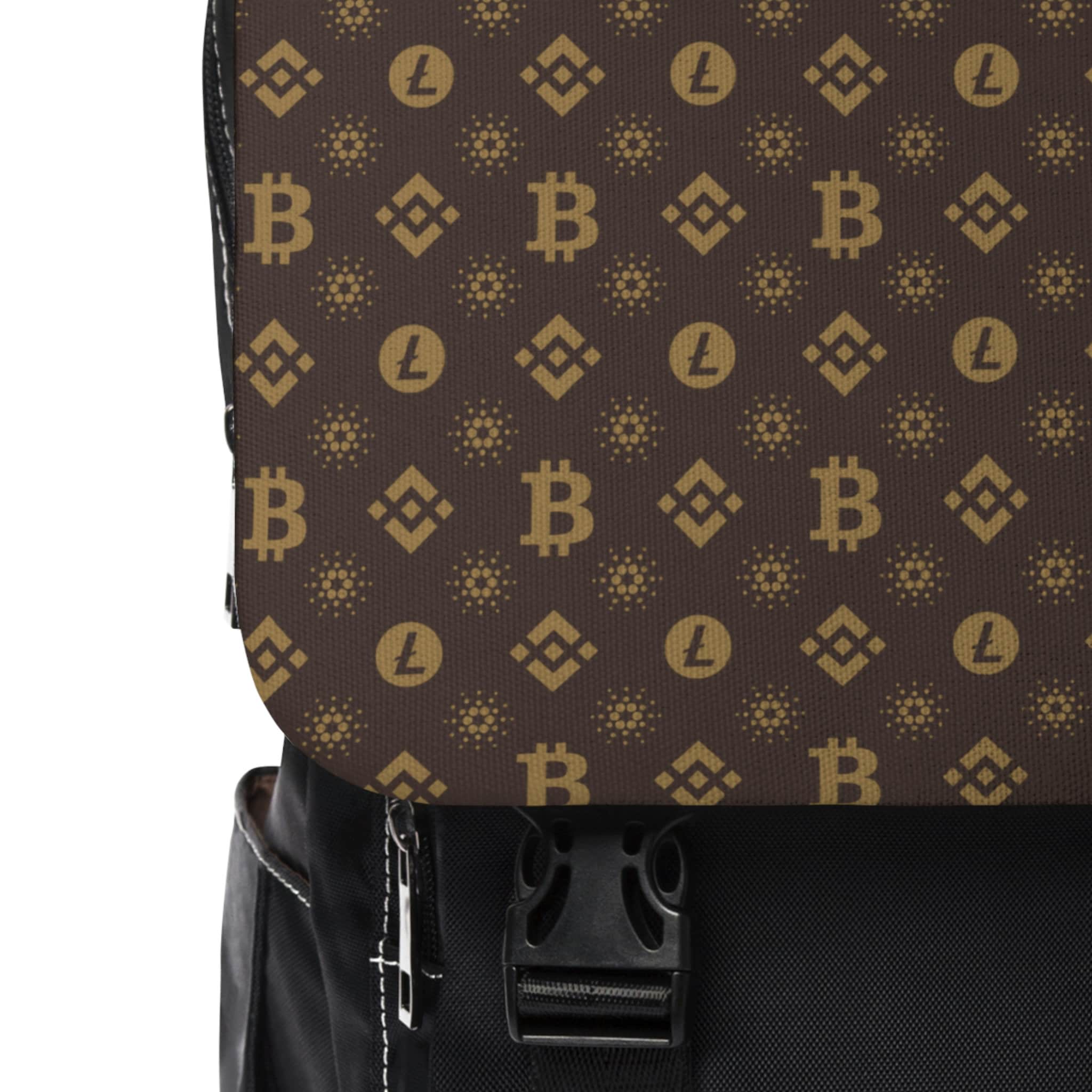 Cryptocurrency Check Design Backpack Bitcoin Litecoin Bag BTC Crypto ...
