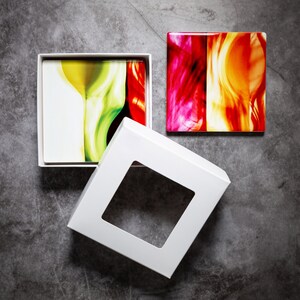 Colorful Ceramic Coasters Set – Cute, Cool and Unique Drink Coasters ...