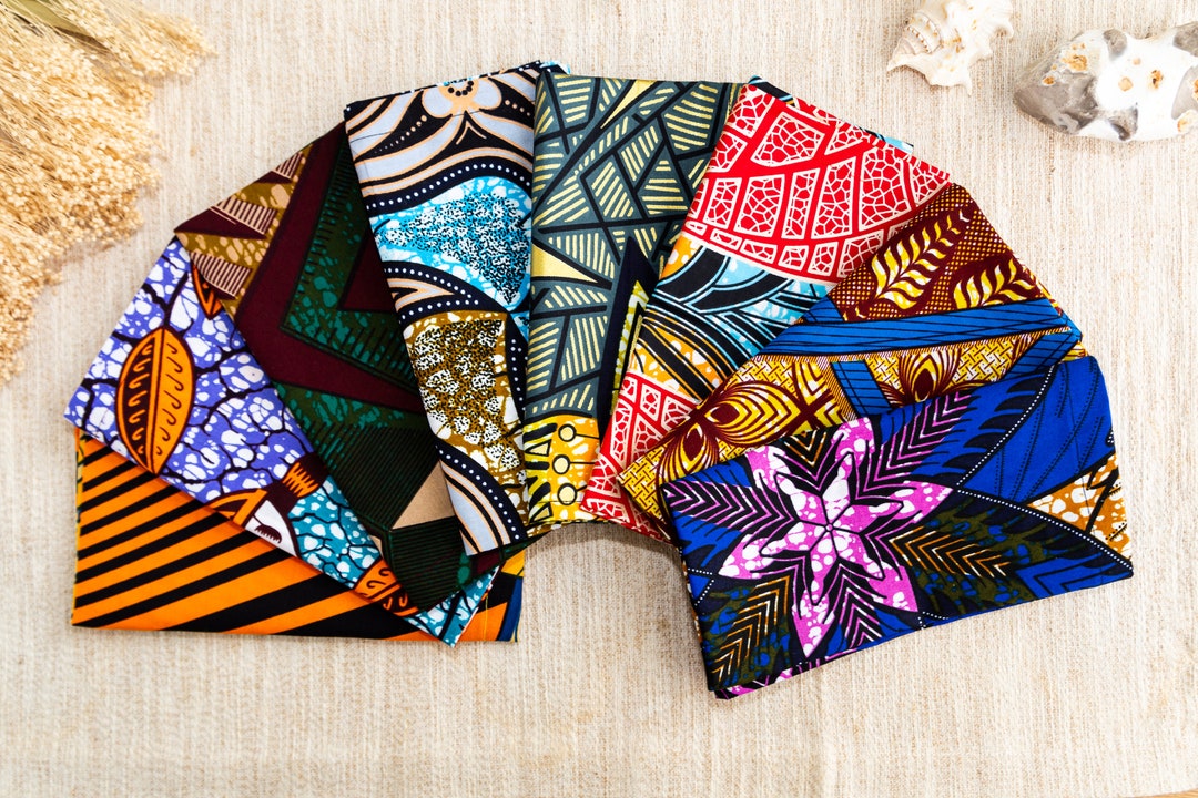 African Dinner Napkins, Cloth Napkins Colorful, Wax Print 100% Cotton ...