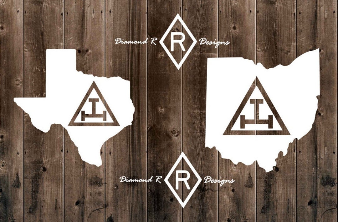 State Triple Tau Royal Arch Masonic Freemason Decal - Etsy