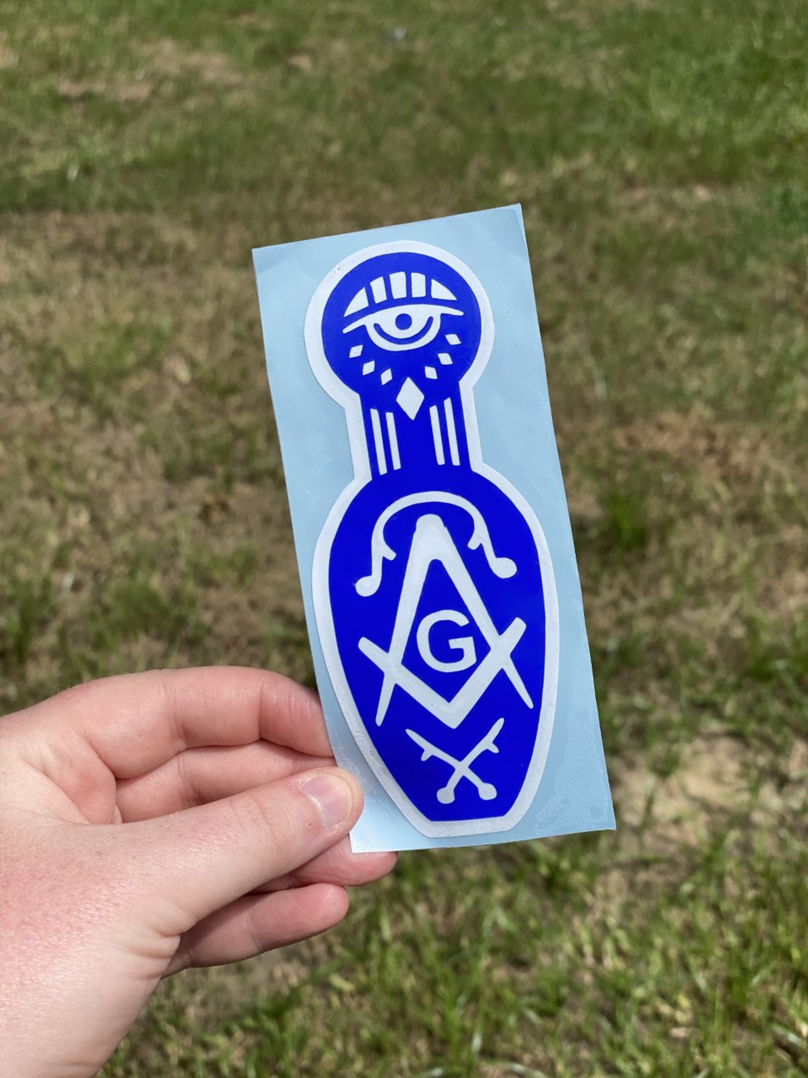 Masonic Blue Slipper Vinyl Decal - Etsy