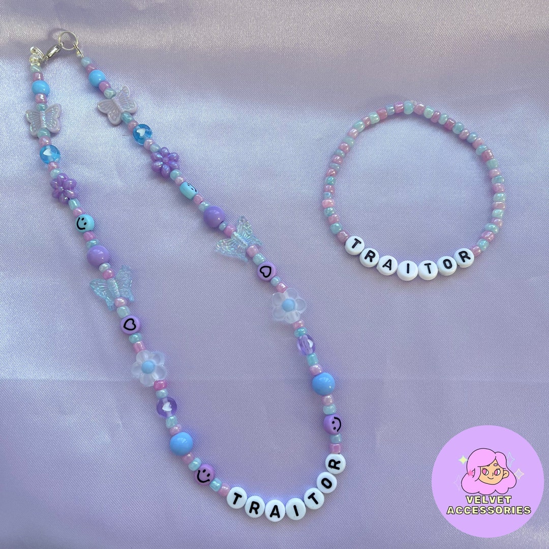 Olivia Rodrigo Sour Y2k Aesthetic Bracelet & Necklace Set traitor - Etsy UK