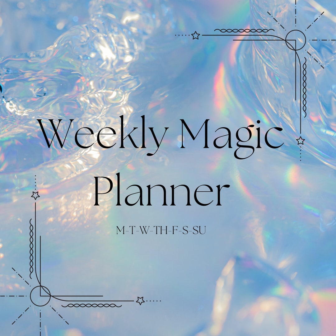 The Weekly Magic Planner - Etsy