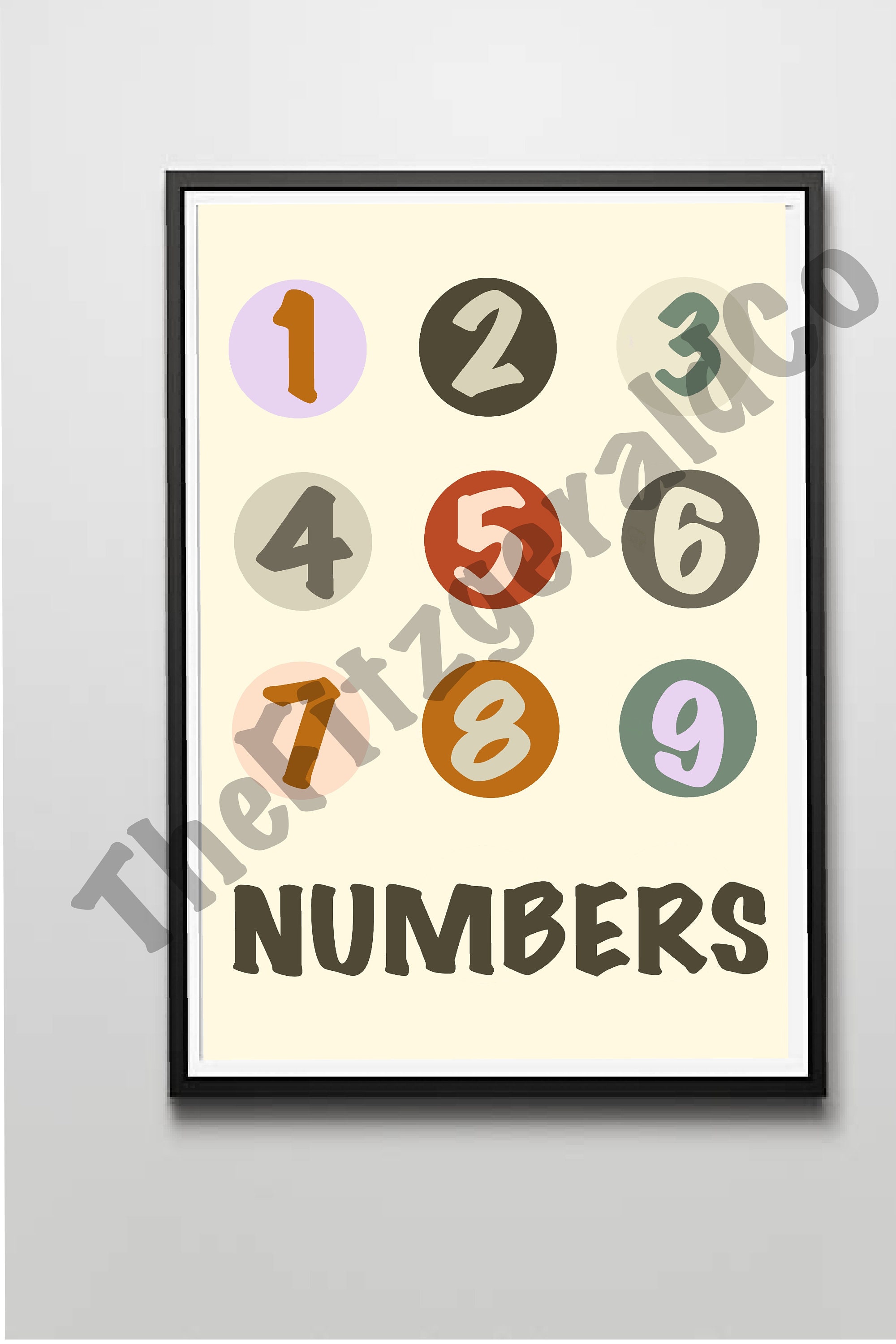 Numbers 1-9 digital Print - Etsy