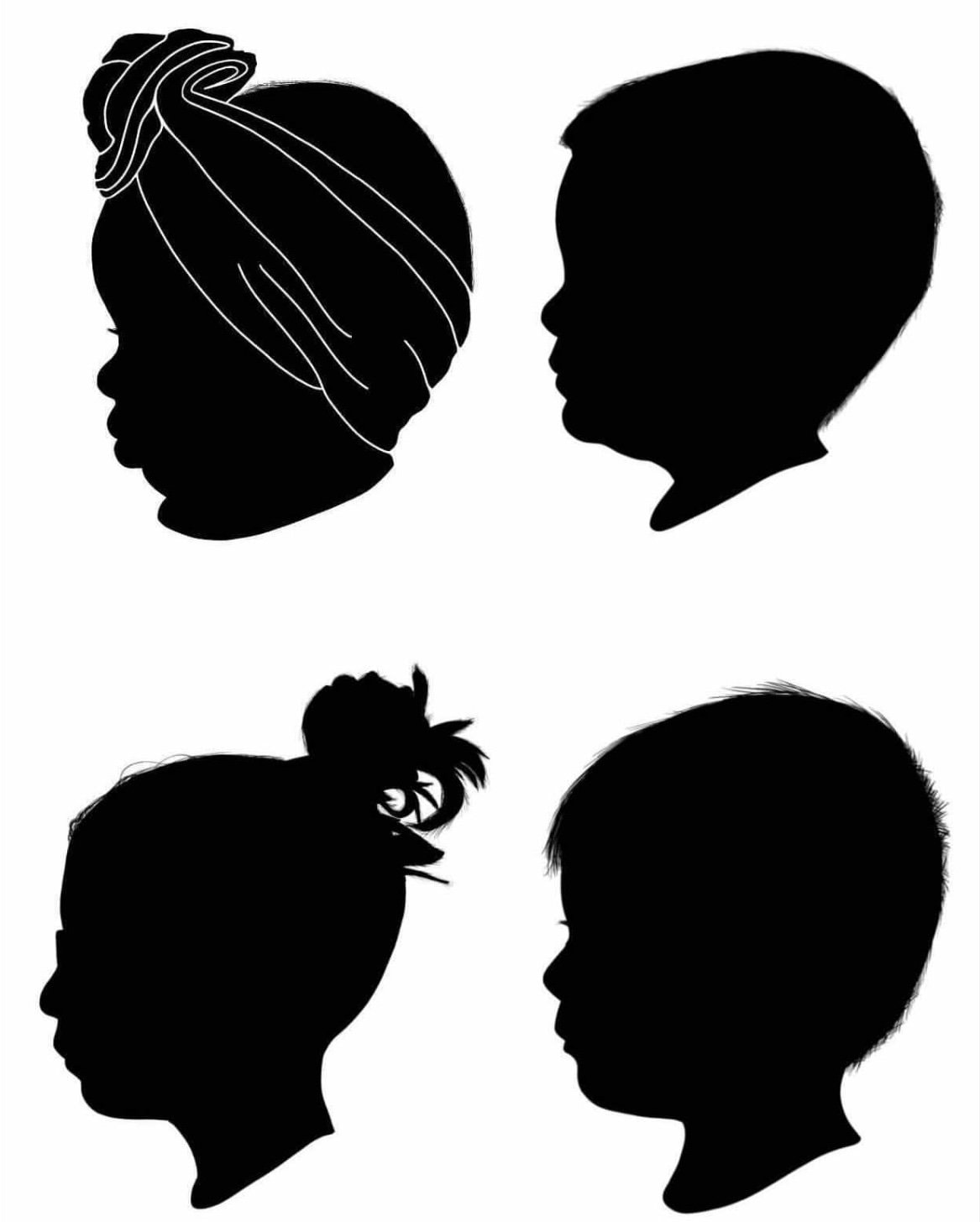 Custom Silhouette W/ Script Name Text DIGITAL PRINT - Etsy