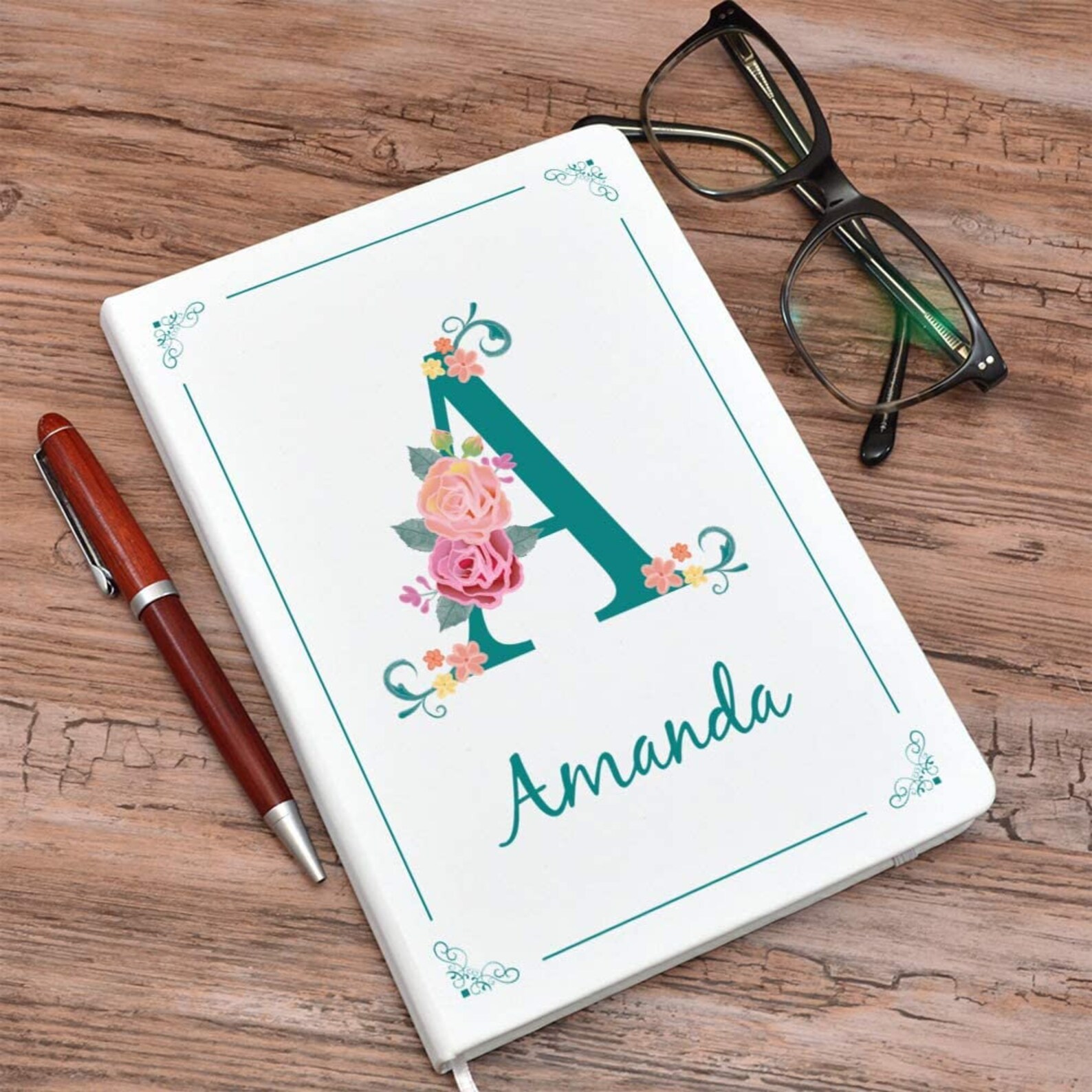 Personalised Notebook for Women Journal Diary Blank Pages Notepad ...
