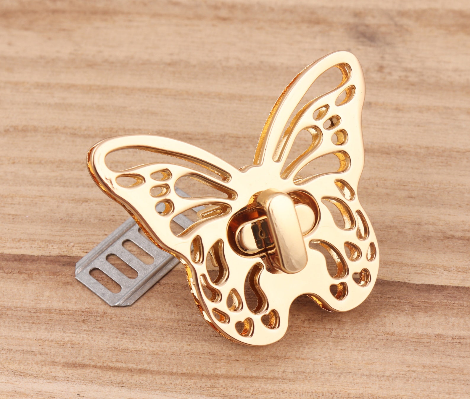 Butterfly Shape Bag Lock Twist Round Lock Purse Clasp Clutch Lock for ...