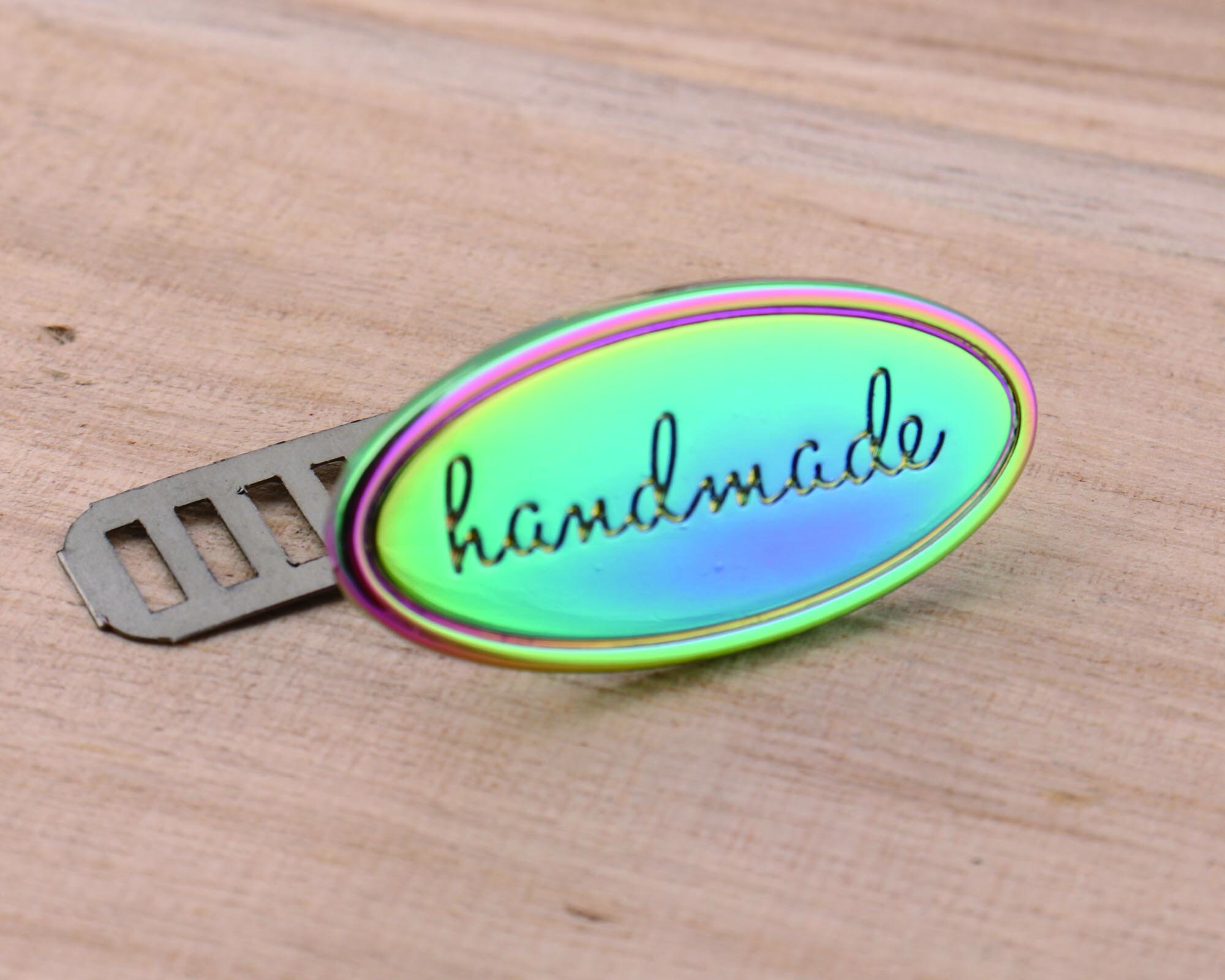 4020mm Bag Label Metal Tags With Feet For Personalized Handcrafted 4020mm-bag-label-metal-tags-with-feet-for-personalized-handcrafted