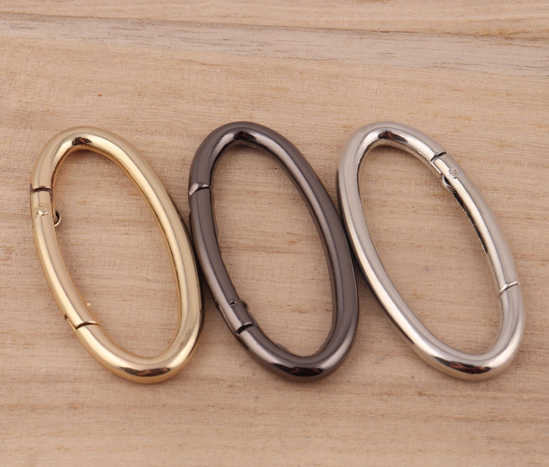 2 54mm Inner Oval Spring Clasp Spring O Ring Clasp Metal Oval Ring ...