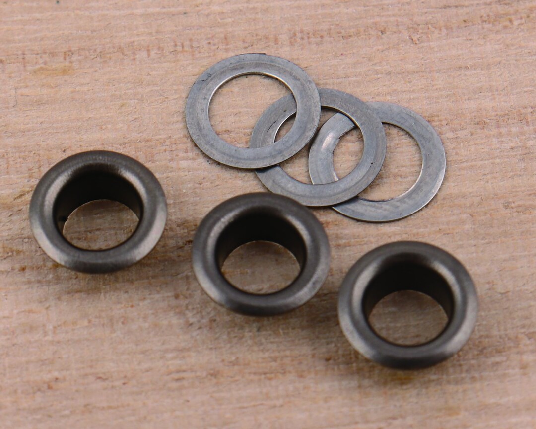 5mm Inner Gun Black Round Grommet Eyelet With Washer Fastener Eyelet ...