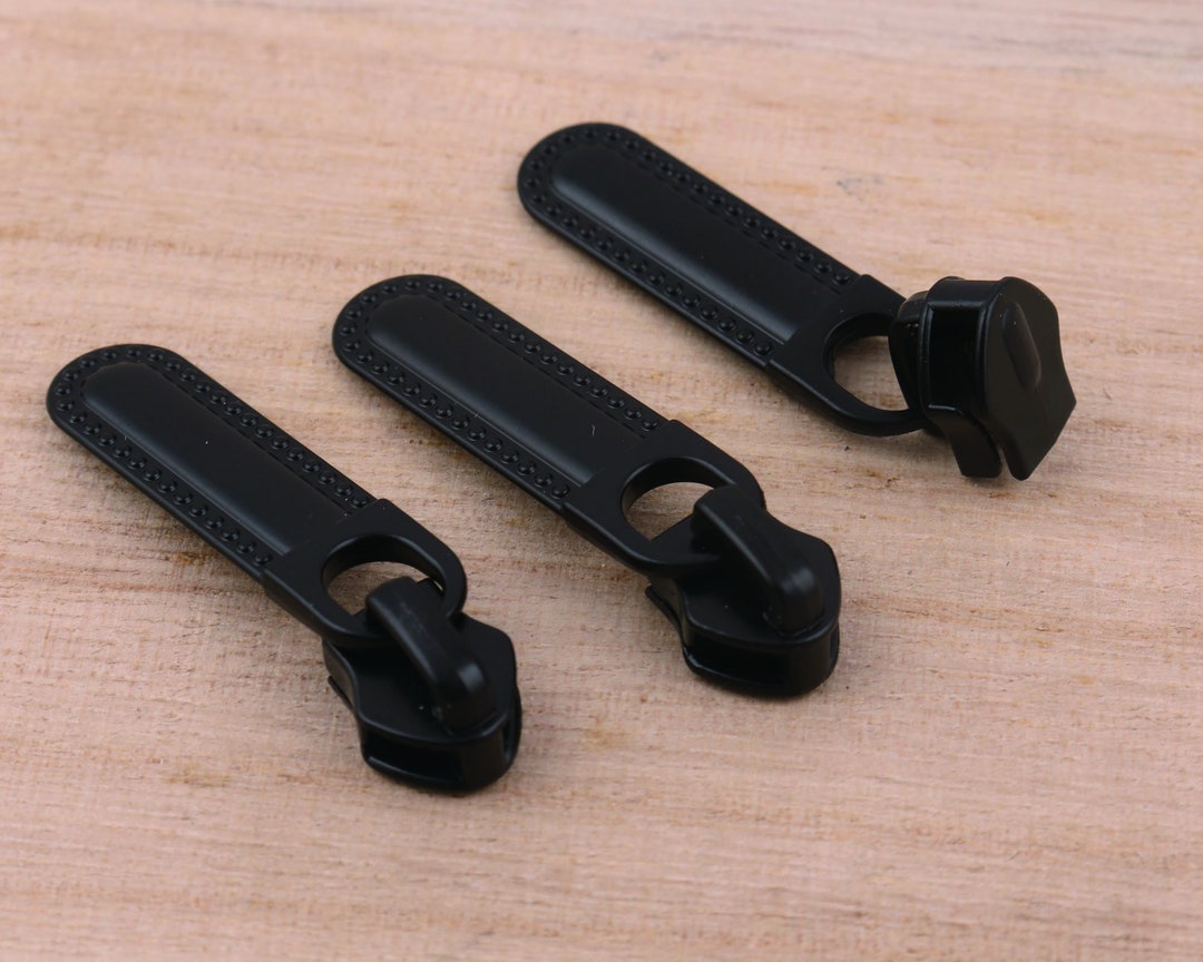 Metal 5 Zipper Head Matte Black Zipper Slider Head for Metal Zipper ...