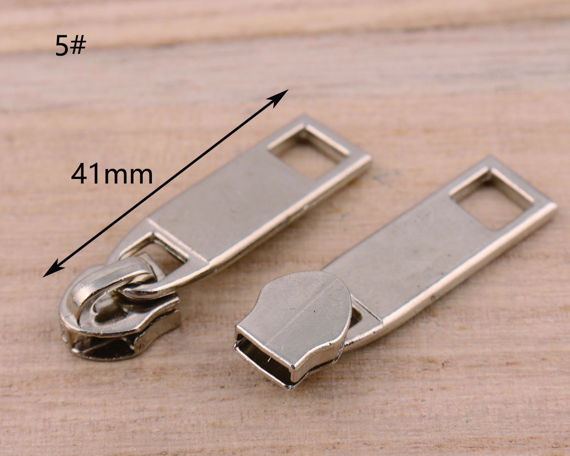 Metal 5 Zipper Head Zipper Slider Head for Zipper Teeth Replacement Bag ...