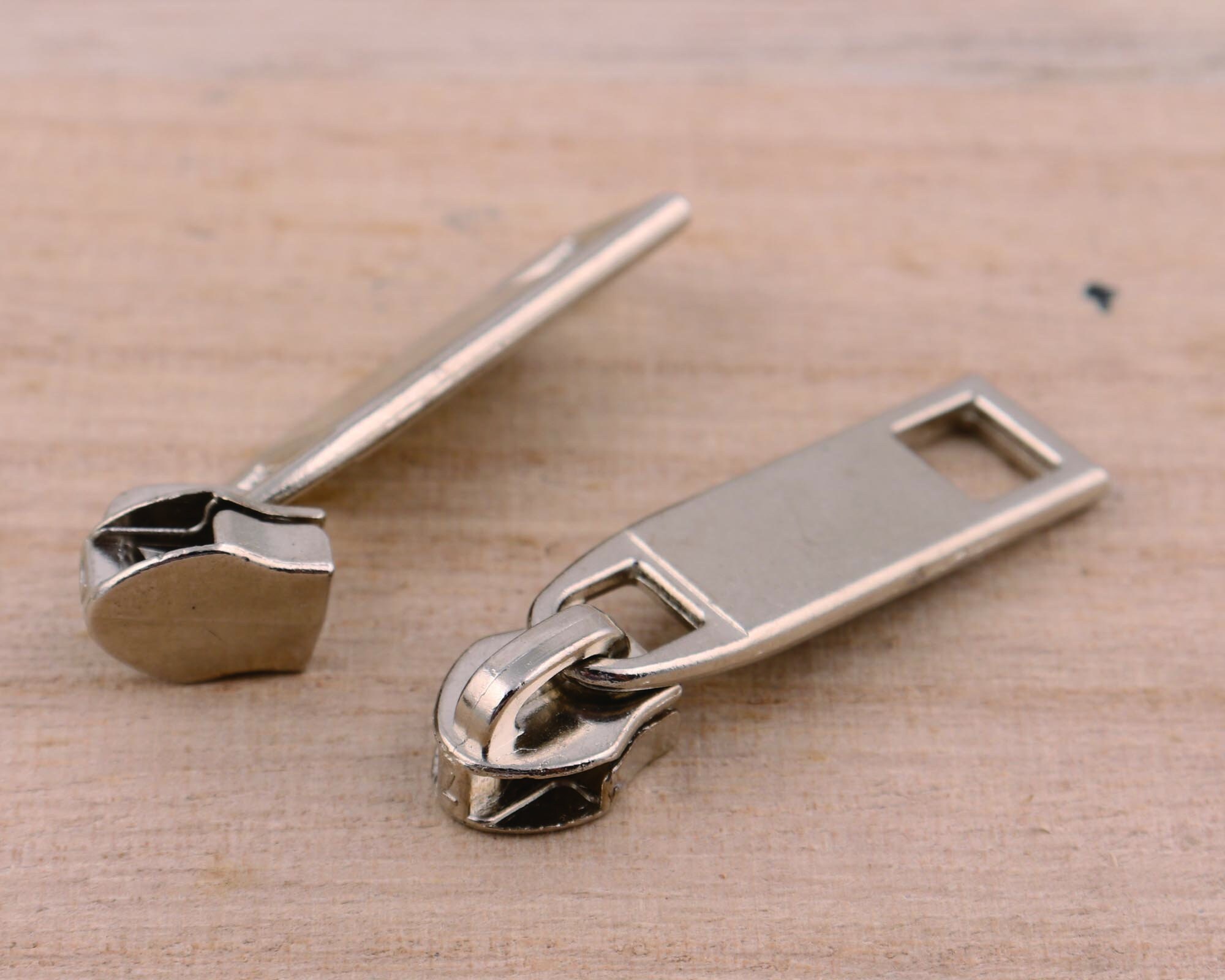 Metal 5 Zipper Head Zipper Slider Head for Zipper Teeth Replacement Bag ...