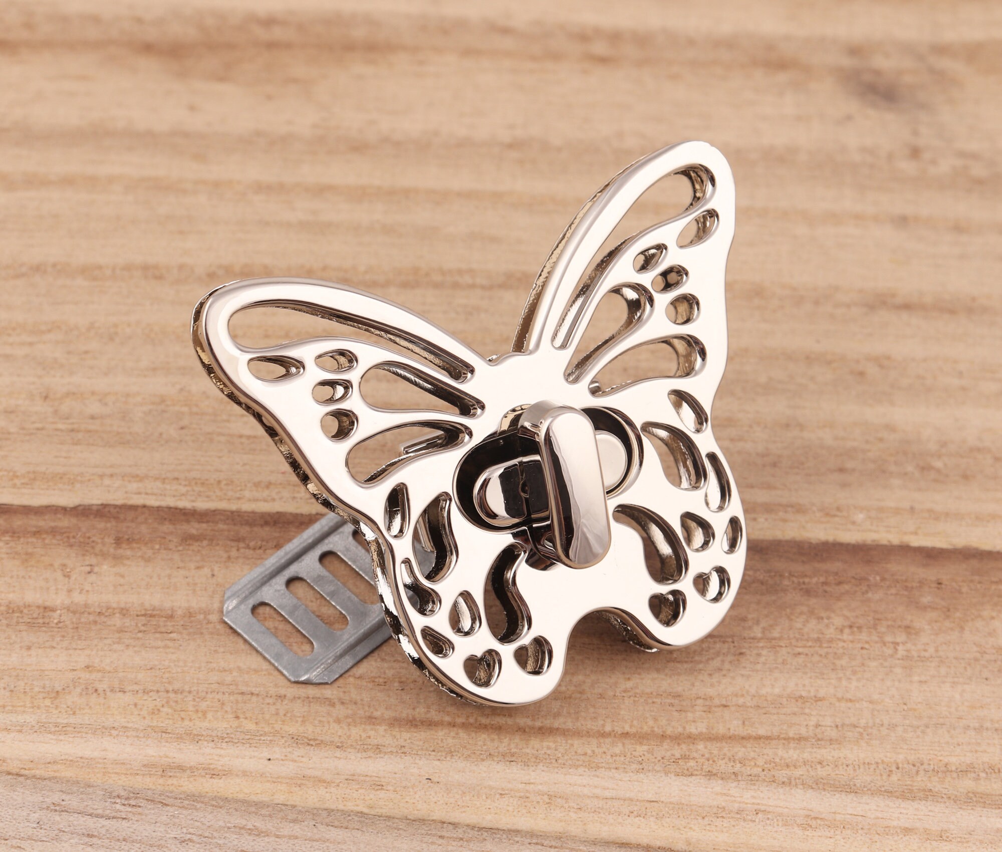 Butterfly Shape Bag Lock Twist Round Lock Purse Clasp Clutch Lock for ...