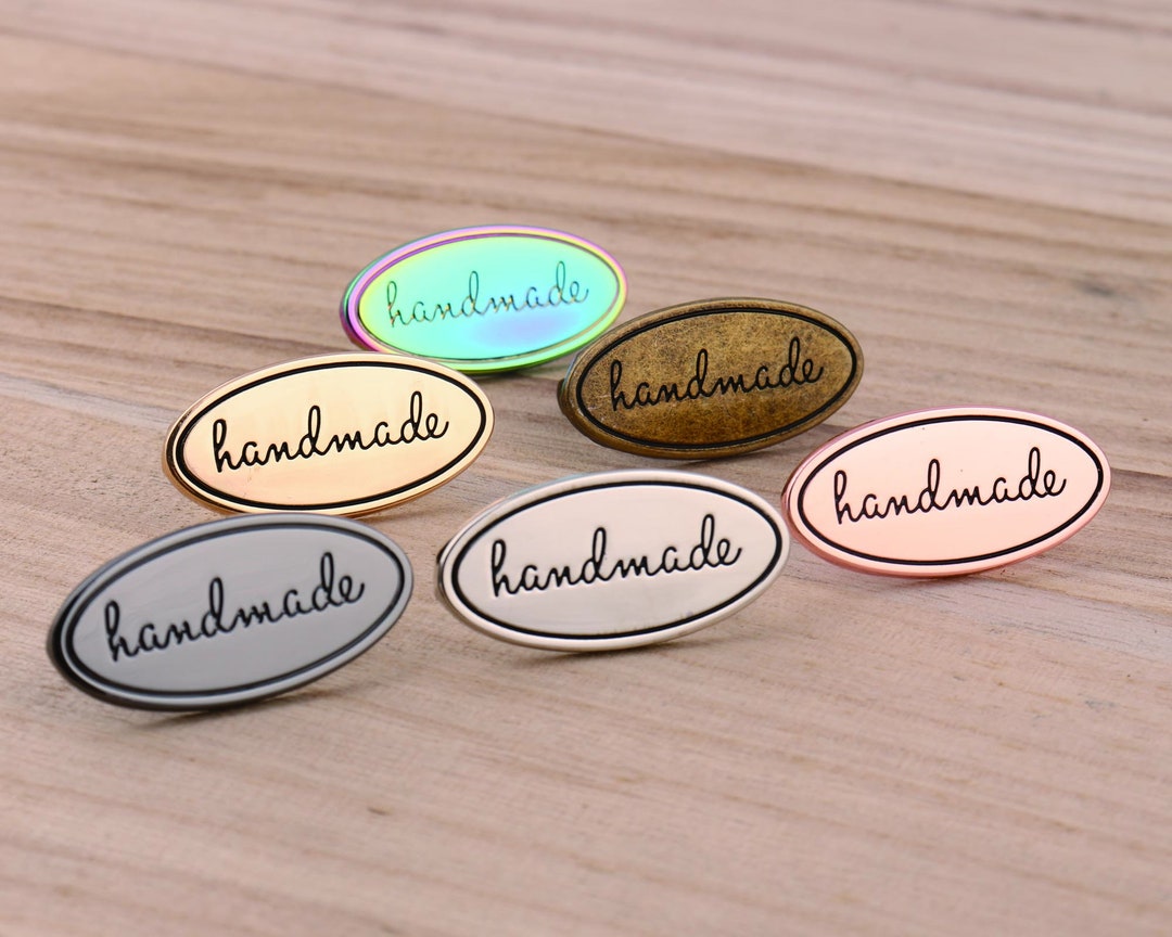 4020mm Bag Label Metal Tags With Feet for Personalized Handcrafted ...