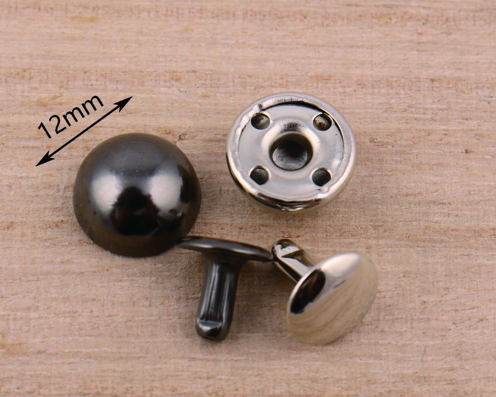 12mm Mushroom Dome Rivets Studs Round Dome Rivet Studs Mushrooms Studs ...