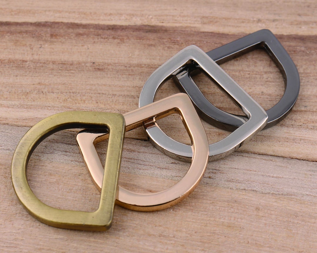 19mm Inner Metal Flat D Rings D-shaped Metal Buckles Dee Buckle Strap ...