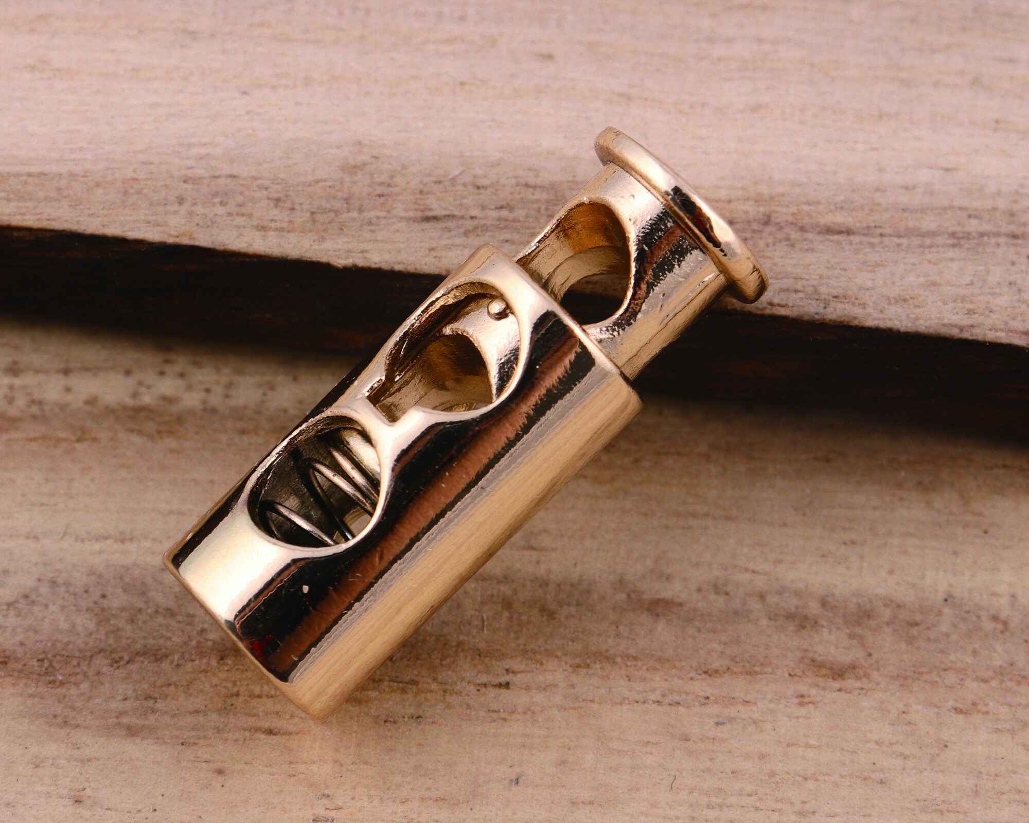 3412mm Metal Toggles Cord Stopper Cord Lock Two Holes Cord Lock Stopper ...