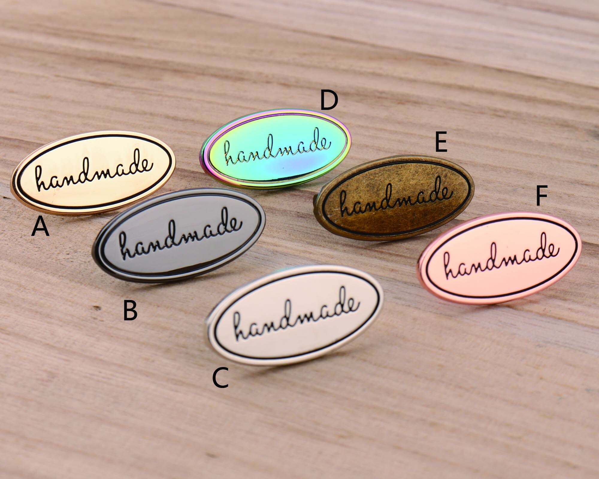 4020mm Bag Label Metal Tags With Feet for Personalized Handcrafted ...