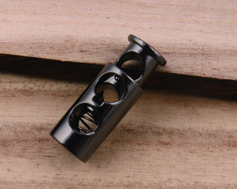 3412mm Metal Toggles Cord Stopper Cord Lock Two Holes Cord Lock Stopper ...