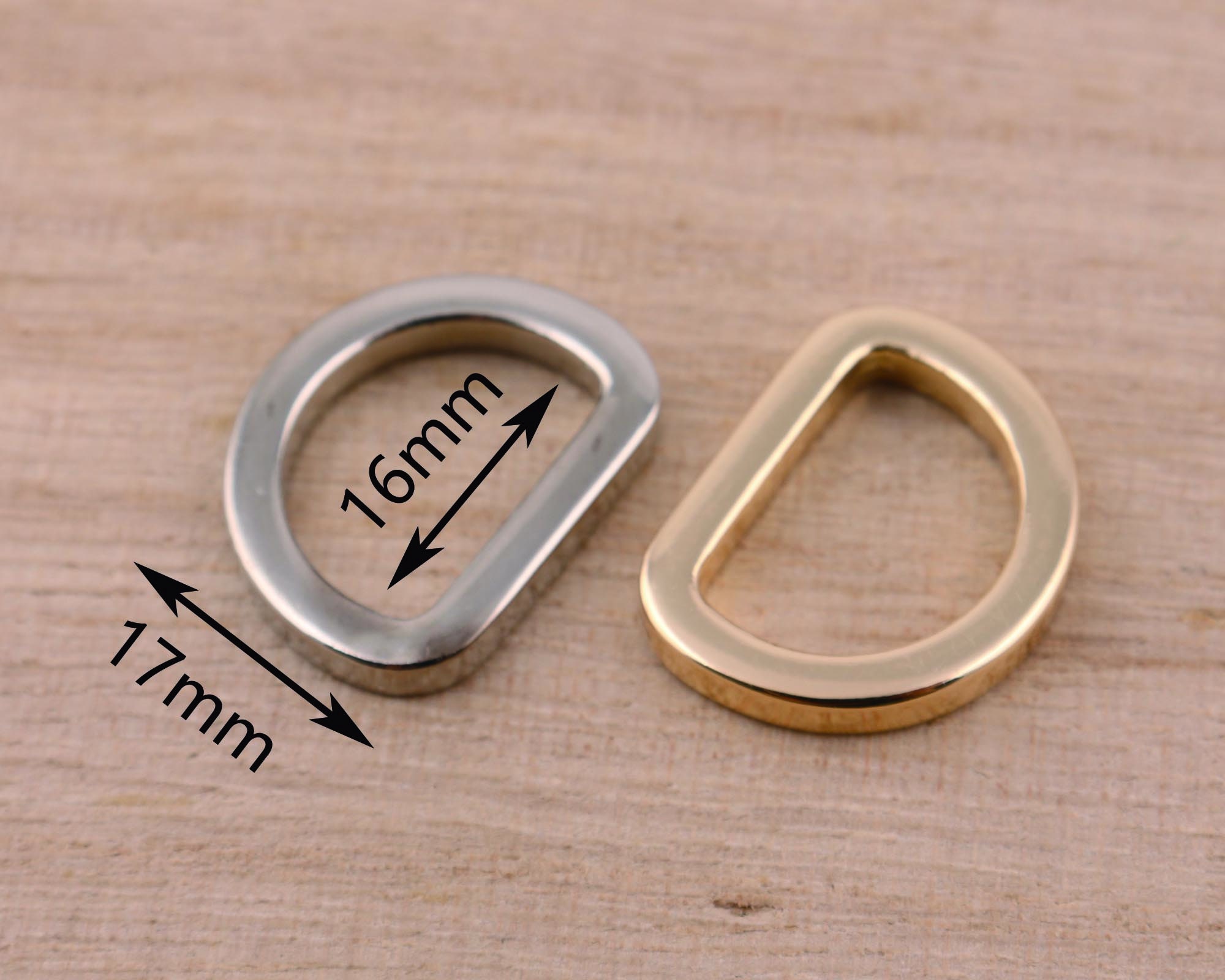 16mm Inner Metal Flat D Rings D-shaped Metal Buckles Dee - Etsy