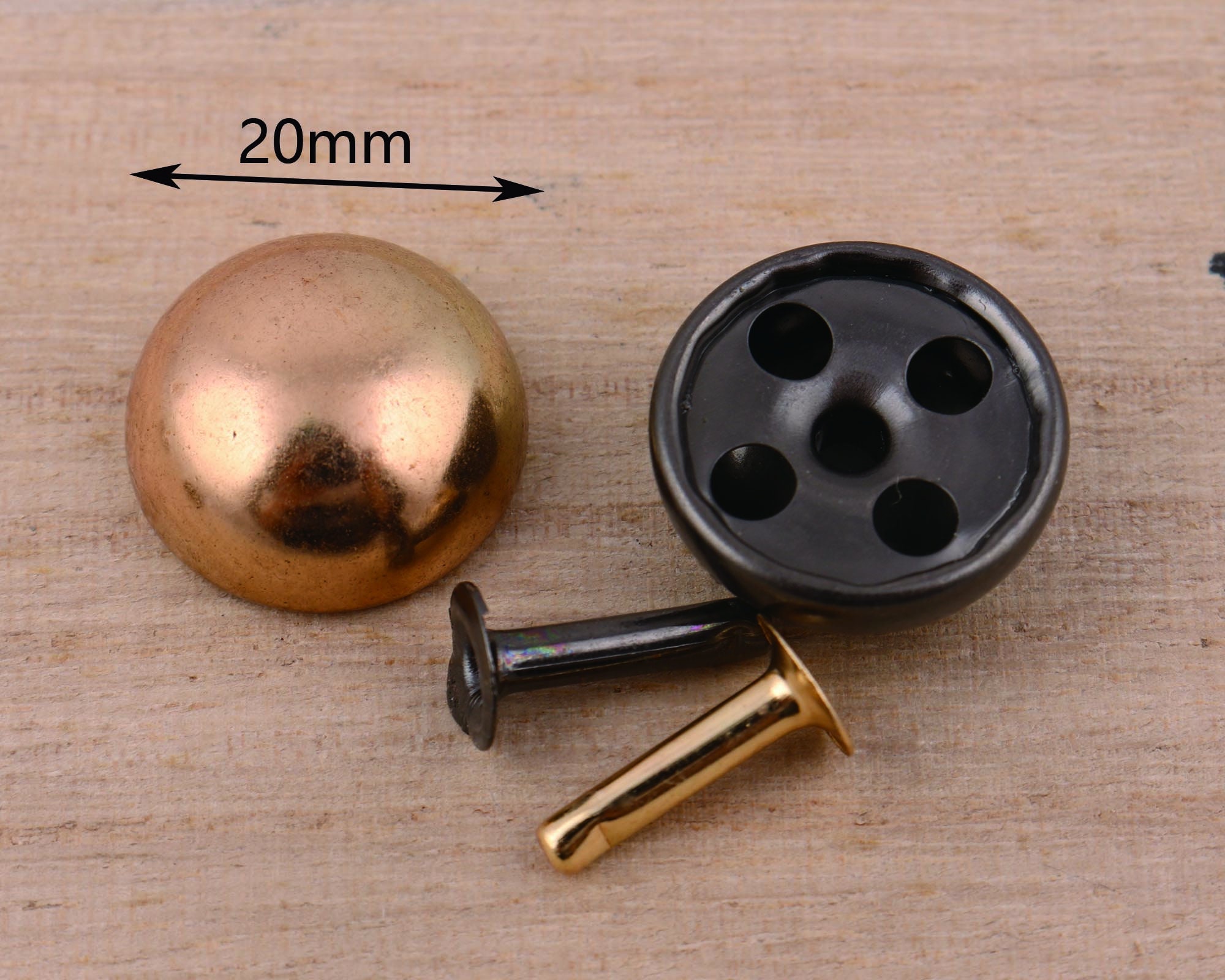 20mm Mushroom Dome Rivets Studs Round Dome Rivet Studs Mushrooms Studs ...