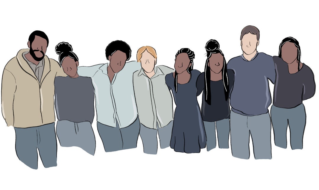 7 People Custom Family Portrait - Etsy