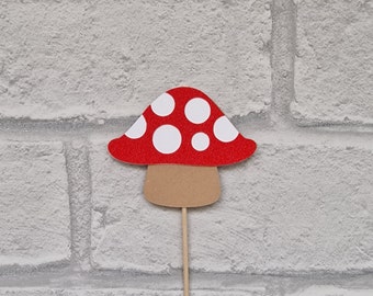 Toadstool Cake Topper - Etsy UK